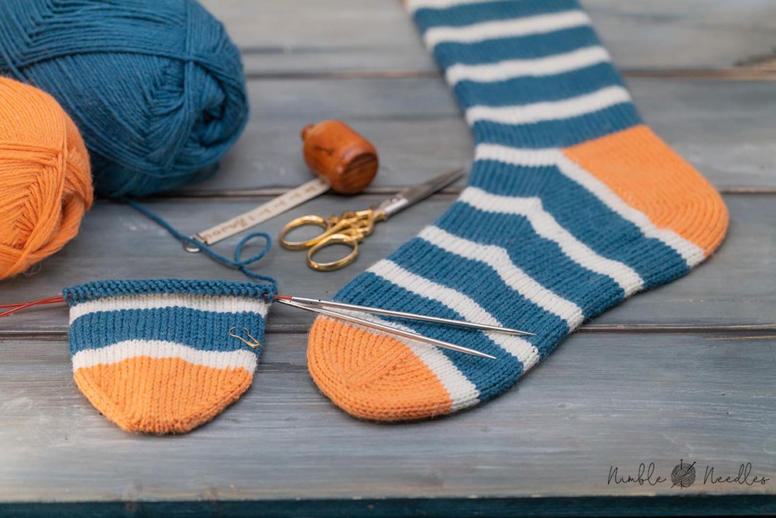 Toe-up Sock Knitting Pattern (PDF) - Etsy