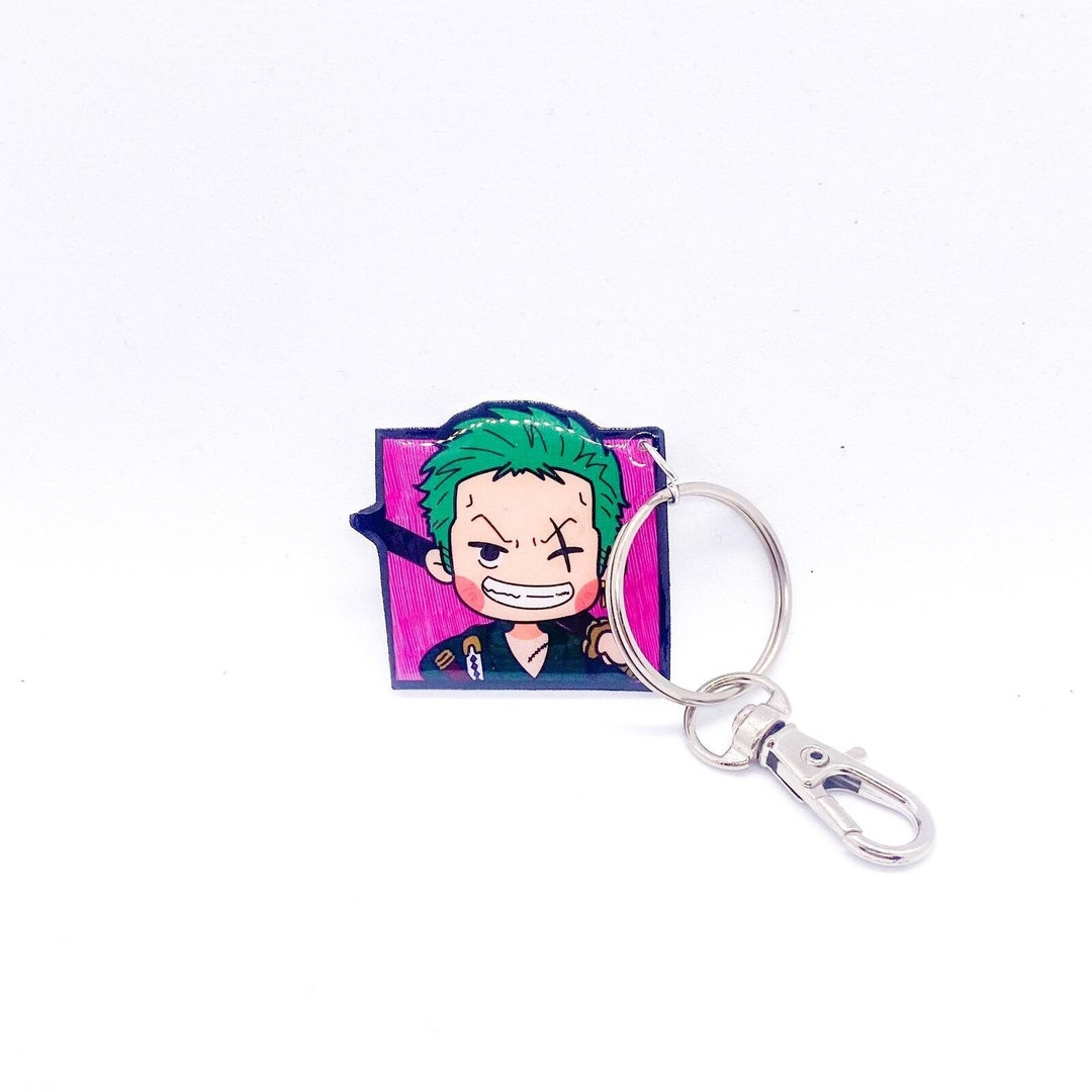 Roronoa Zoro Accessories Otaku Gift for Him Keychain Collection Anime ...