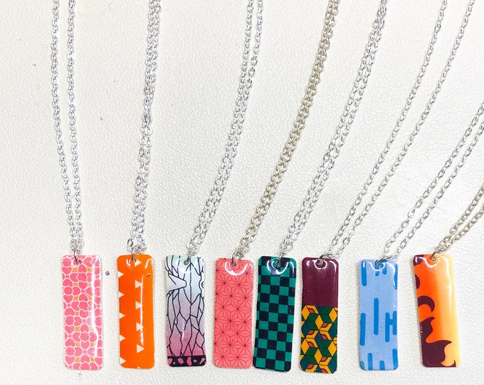 Demon Slayer Necklace, Hashira Necklace, Kimetsu No Yaiba Necklace ...