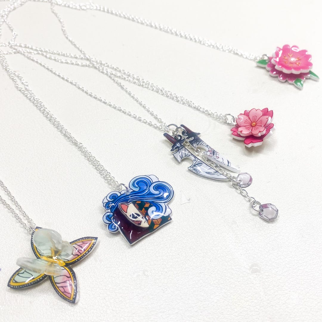 Demon Slayer Necklace, Hashira Necklace, Kimetsu No Yaiba Jewellery ...