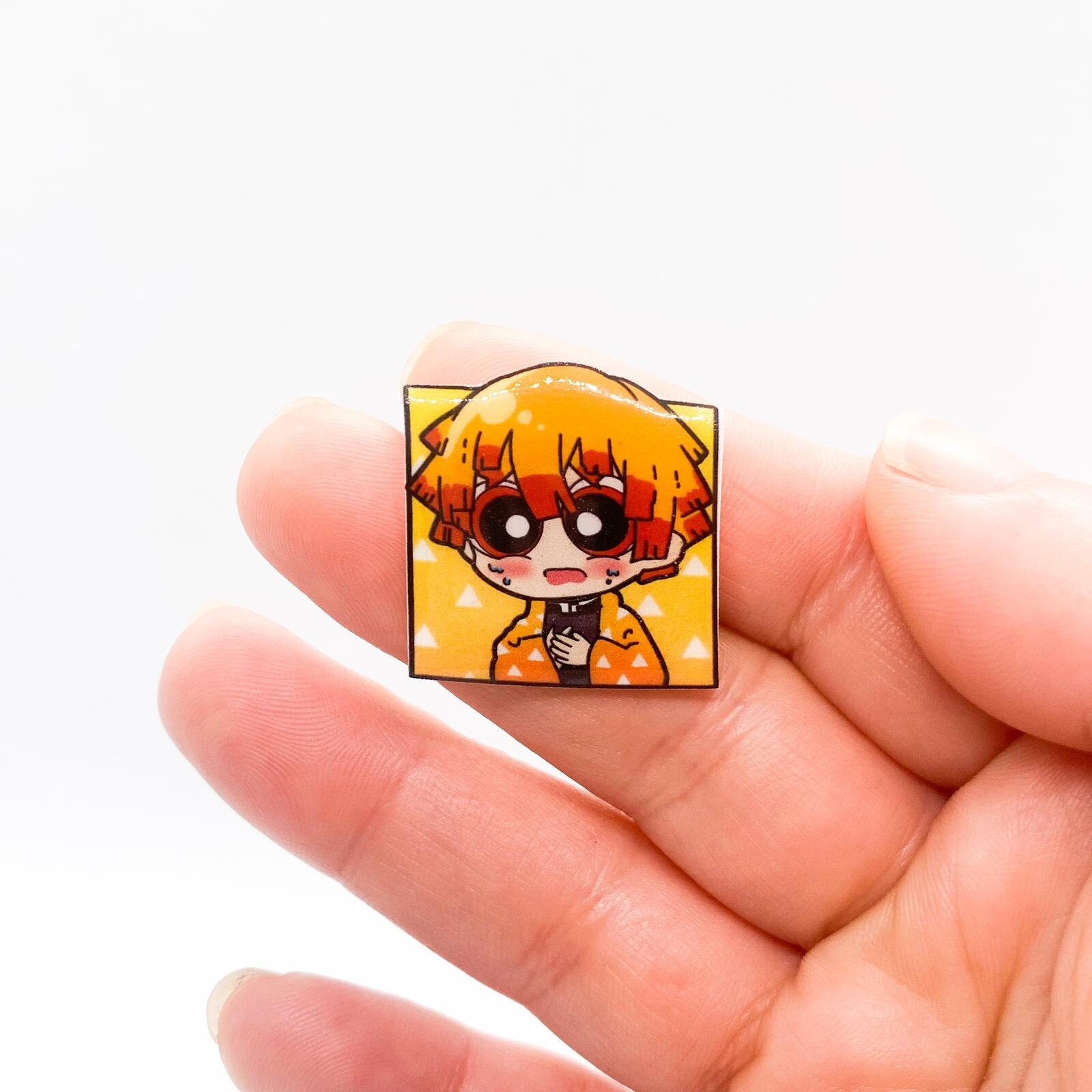 Zenitsu Badge, Demon Slayer Badges, Otaku Accessory , Gift for Him ...
