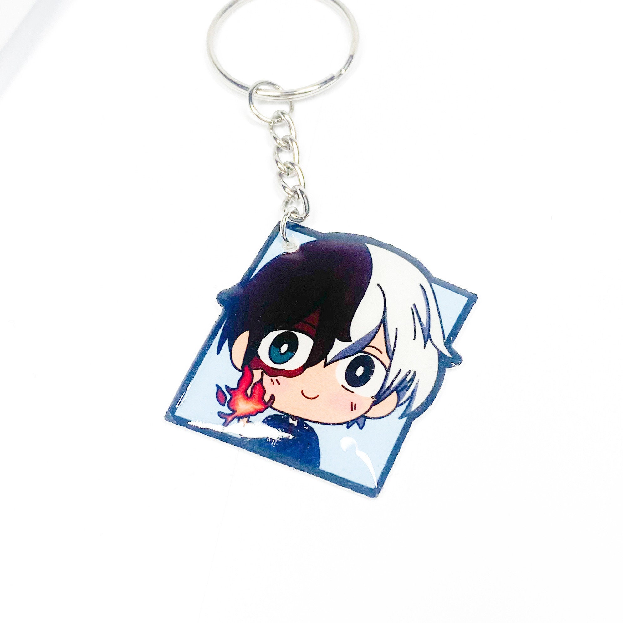 Shoto Todoroki Keychain,my Hero Academia Accessories, Otaku Gift for ...