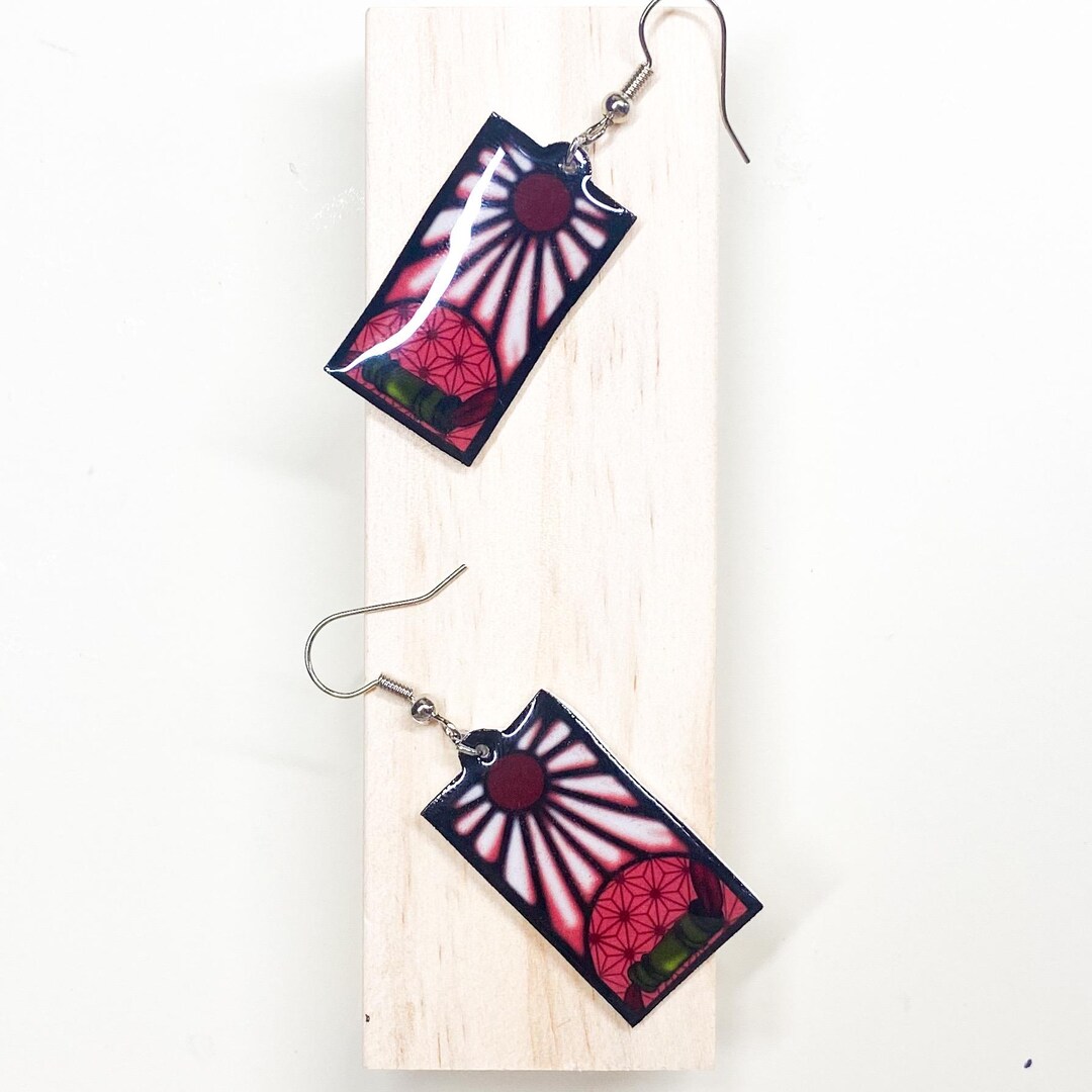 Kamado Nezuko Earrings, Demon Slayer Earrings, Otaku Accessory , Gift ...