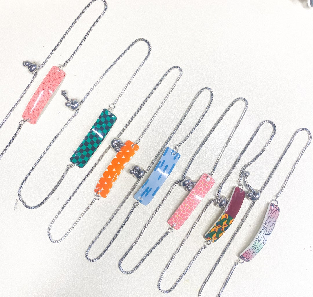 Demon Slayer Bracelet, Hashira Necklace, Kimetsu No Yaiba Necklace ...