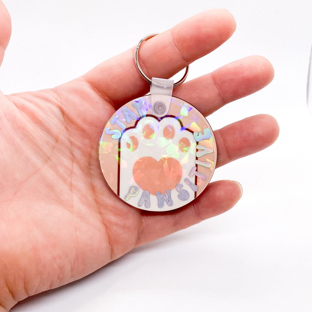 Personalized Heart Keychain, Custom Keychain With Name, Kawaii Heart ...