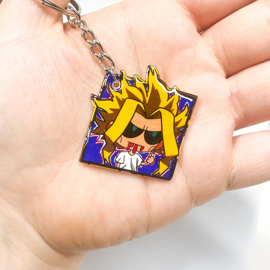 All Might Keychain,my Hero Academia Accessories, Otaku Gift for Him ...