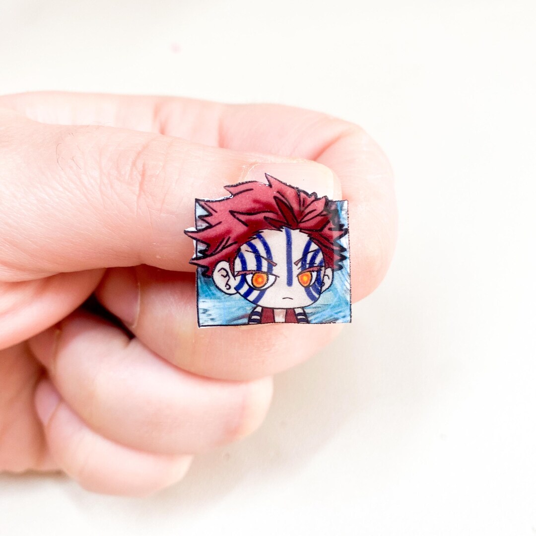 Akaza Badge, Demon Slayer Badges, Otaku Accessory , Gift for Her ...