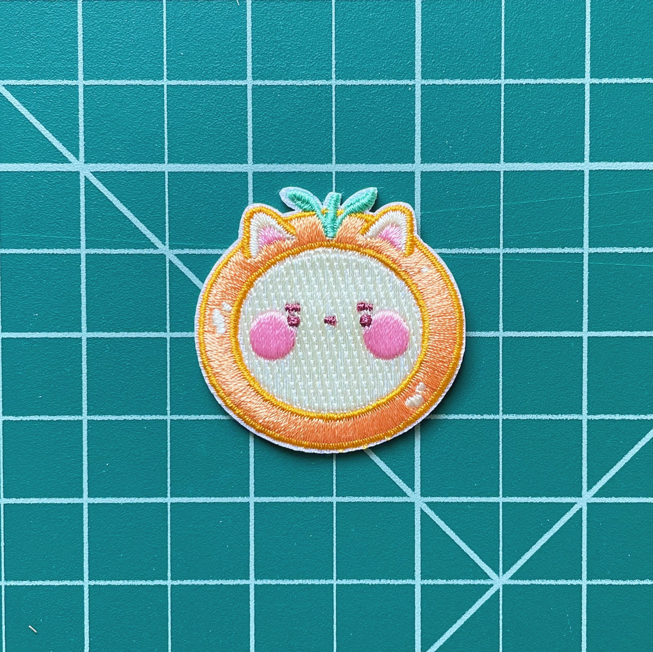 Orange Cat Sticker Patch Self Adhesive Embroidered Patch - Etsy