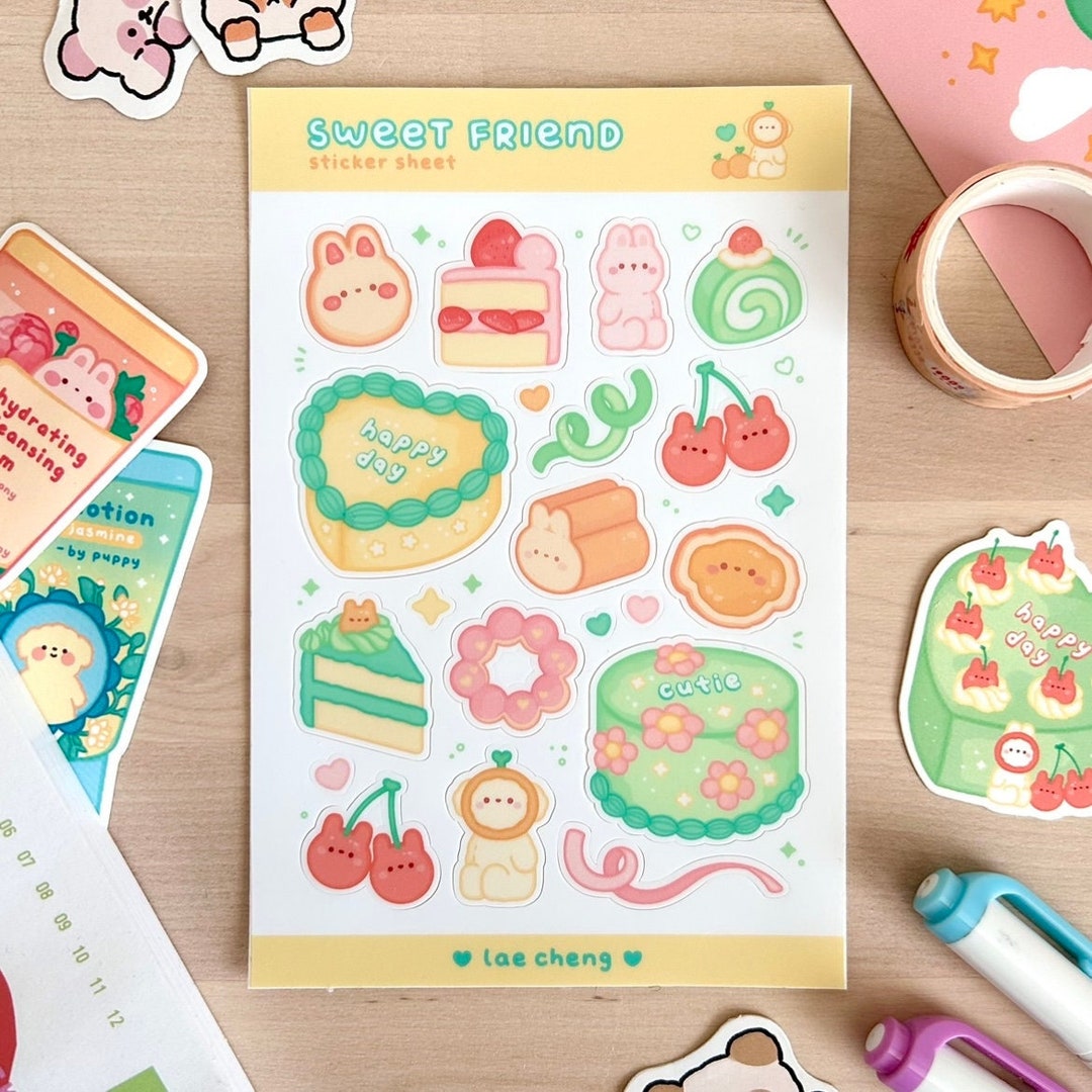 Sweet Desserts Sticker Sheet - Planner Stickers, Bullet Journal ...