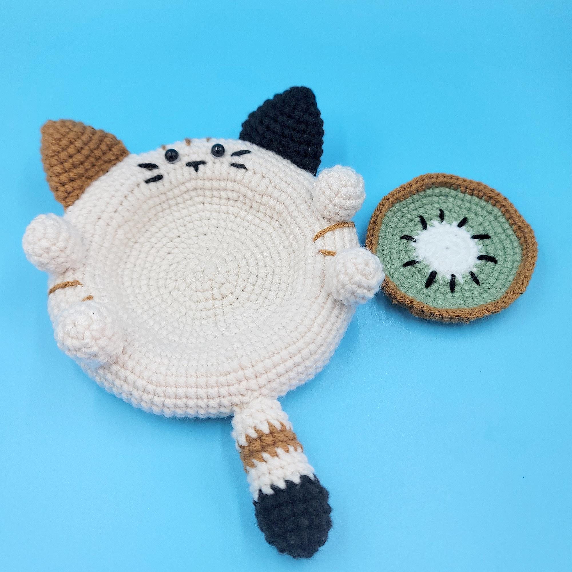 Cat Coaster Crochet Pattern PDF | DIY Cute Coaster Crochet Pattern ...