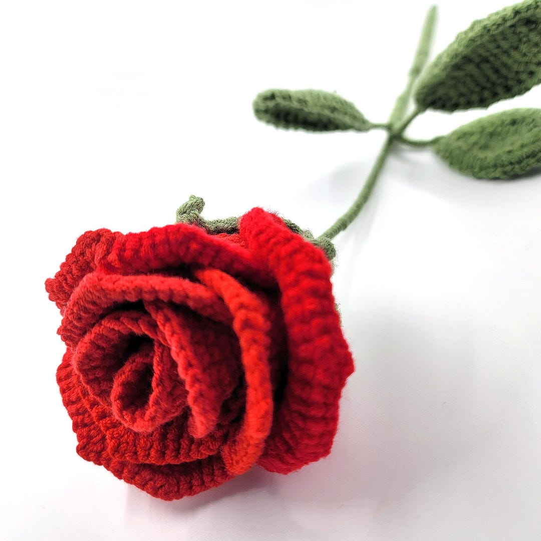 Crochet Rose Flower PDF English Pattern - Crochet Pattern for Bouquet ...