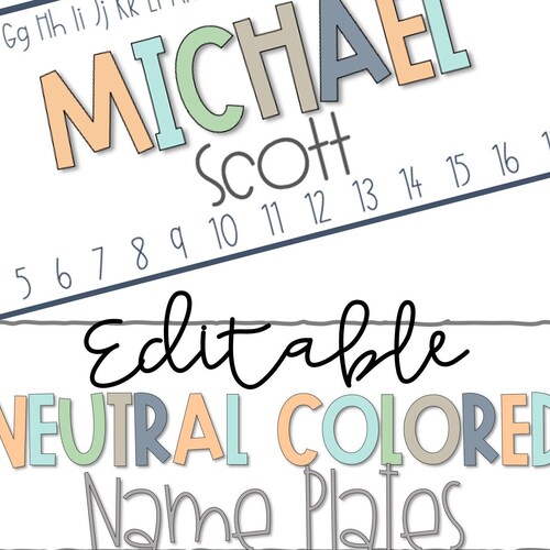 Classroom Name Tags & Name Plates for Students Class Desk - Etsy
