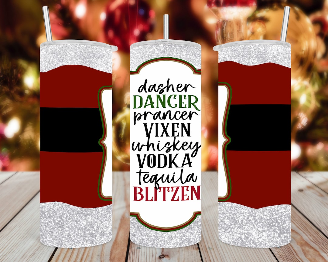 Santa-christmas Wrap/ Dasher Dancer Prancer Vixen Whiskey - Etsy