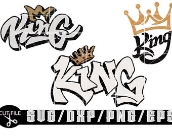King Crown Svg ,KING SVG ,king With a Crown,svg Design,svg Png Dxf Eps ...