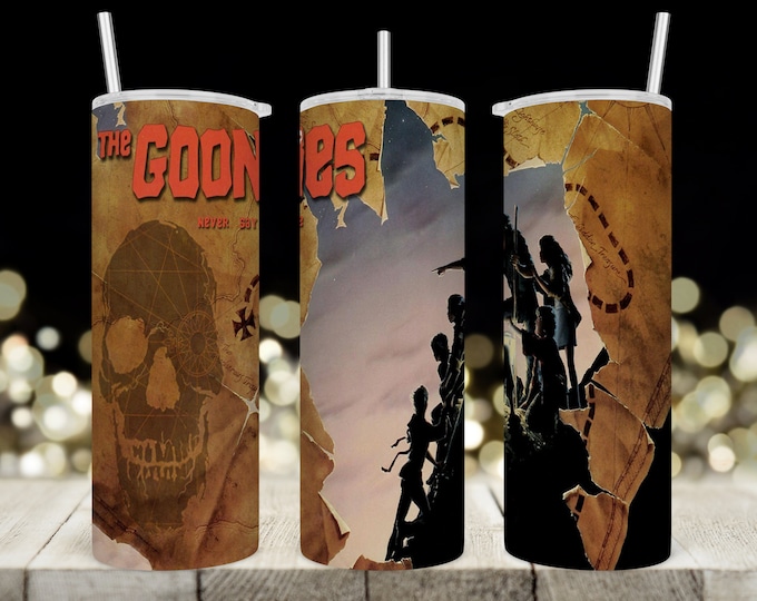 The Goonies Digital Art Download Drink Tumbler 20z Skinny Sublimation ...