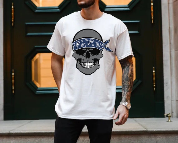 Gangster Skull Blue