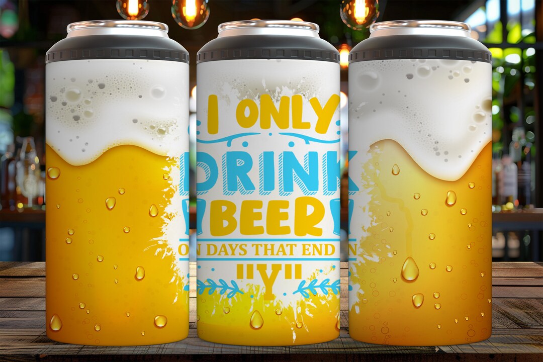 16 Oz 4-in-1 Can Cooler Sublimation Wrap • Beer • 16 Oz 4-in-1 Cooler ...