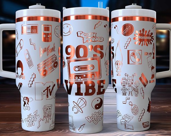 I Love the 80s Laser Engraved Full Wrap Design for 40oz Tumbler ...