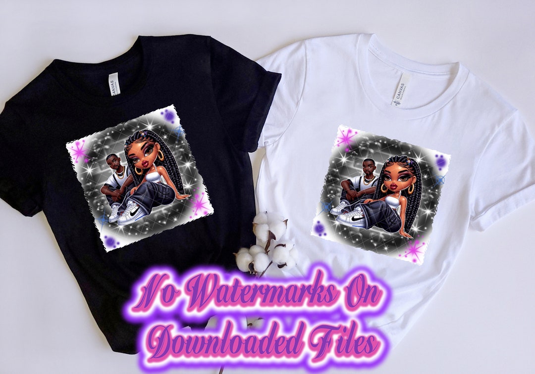 Black Guy and Girl Chibi's • PNG Sublimation Design • Digital Art ...