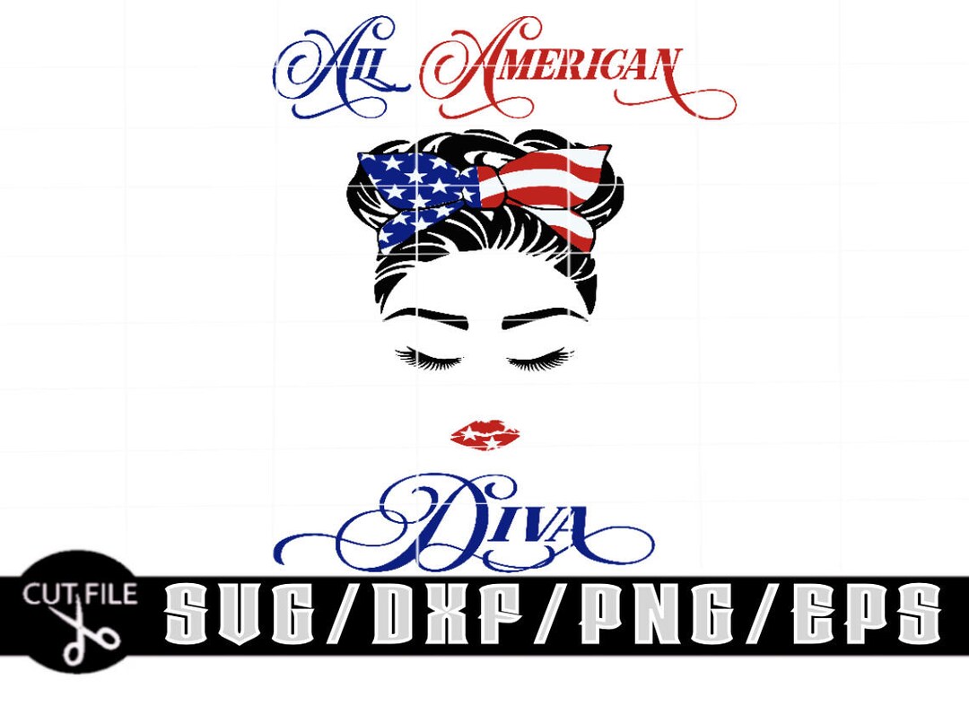 4th of July / All American Diva / Layered Digital Downloads Includes ...
