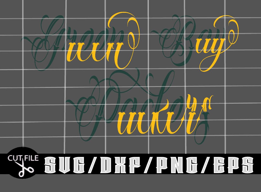Half Tone Script Writing Svg/ Layered Digital Downloads for - Etsy