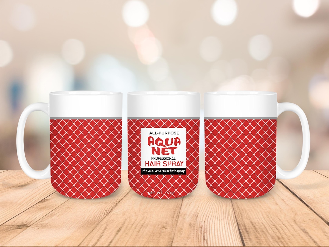 15 Oz Coffee Mug Wrap • 80's Old School~ Red/cha Cha Spray ...