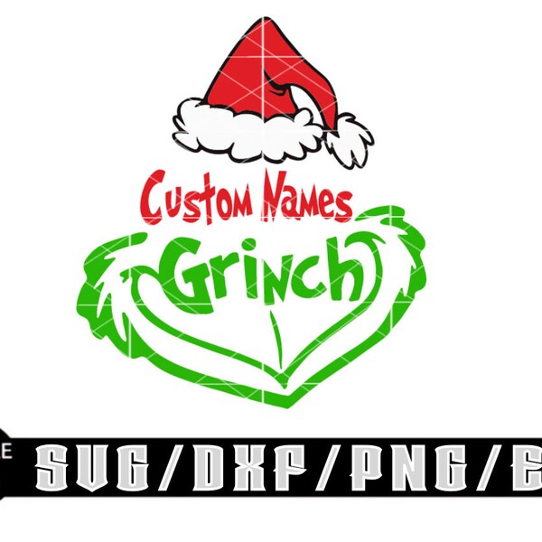 Grinch Monogram Svg - Etsy