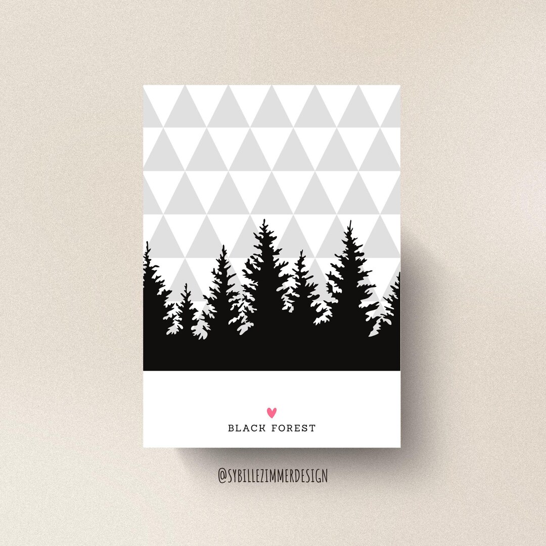 Black Forest Map • Black Forest | Digital Download for Printing - Etsy