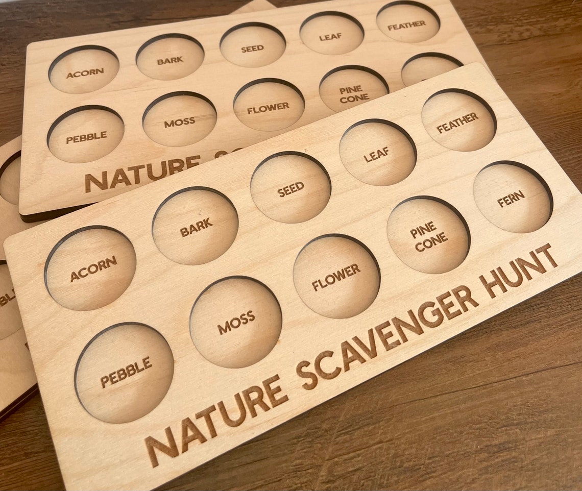 Nature Explorer Scavenger Hunt Collection Tray for Outdoor Learning ...