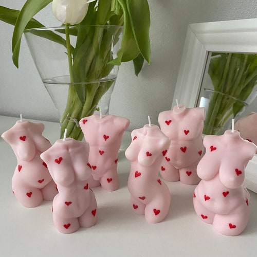 Daisy Body Candle Woman Torso Skinny Curvy Male Torso - Etsy