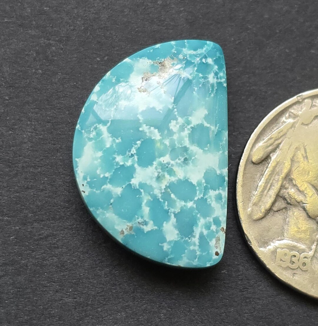 Natural Kingman Water Web Turquoise Cabochon - Etsy