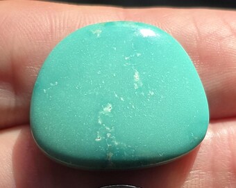 Turquoise Blackjack Cabochon 133.25 Ctw, 62 X 28 Mm X 8 Mm. USA Tonopah ...