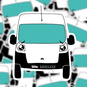 Blue Sad Van Life Sticker // Stickers for Van Hydroflask | Etsy