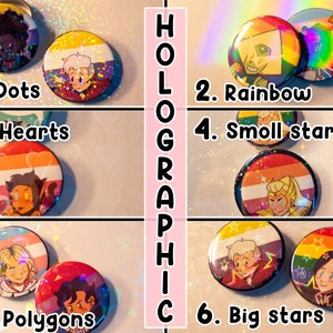 Pride TOH 35mm Badges _ Luz, Amity, Eda, Raine, Gus, Willow, Hunter ...