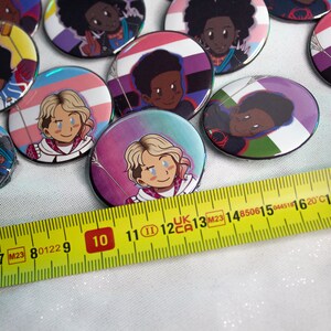 Pride Spiderverse 37mm Badges _ Miles, Gwen, Hobie Brown, Pavitr - Etsy