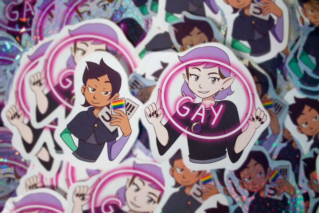 Luz and Amity Stickers Home Made the Owl House - Etsy