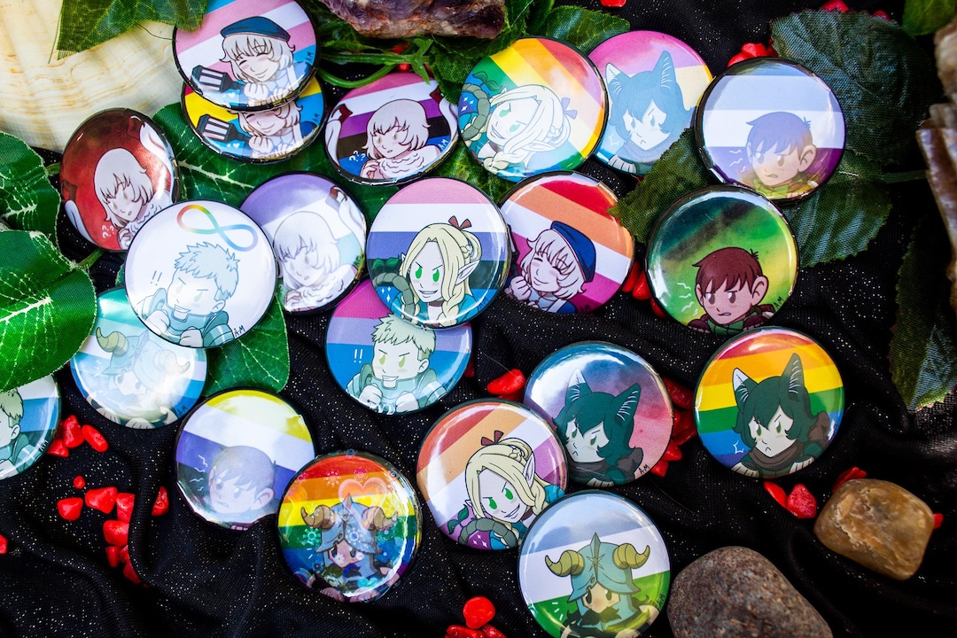 Dungeon Meshi (delicious in Dungeon) Pride Pins _ 12 Possibilities ...