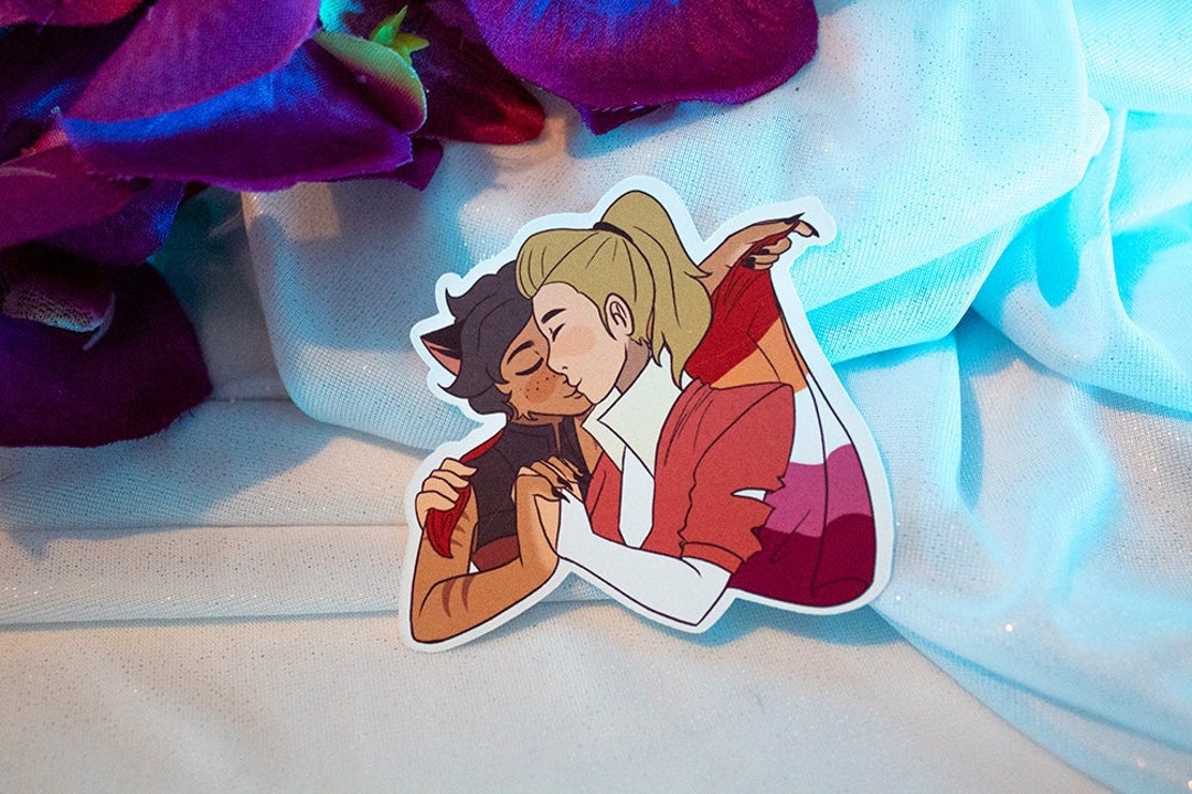 Catradora KISS Lesbian Sticker - Etsy