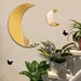 Crescent Acrylic Moon Mirrors set of 2 Easy to Hang - Etsy