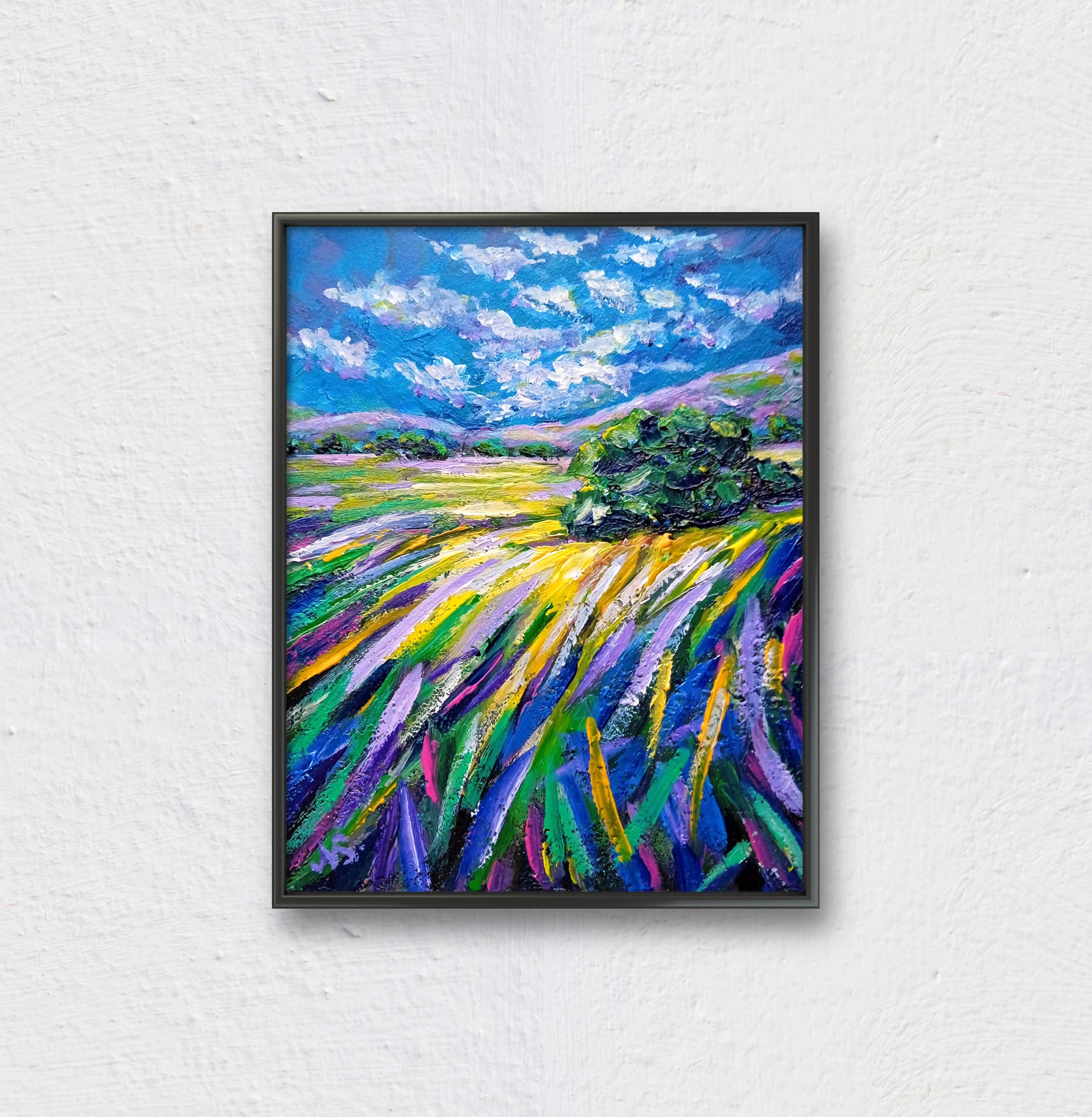 Ireland Landscape Painting Irish Original Art Wildflower Field Painting ...