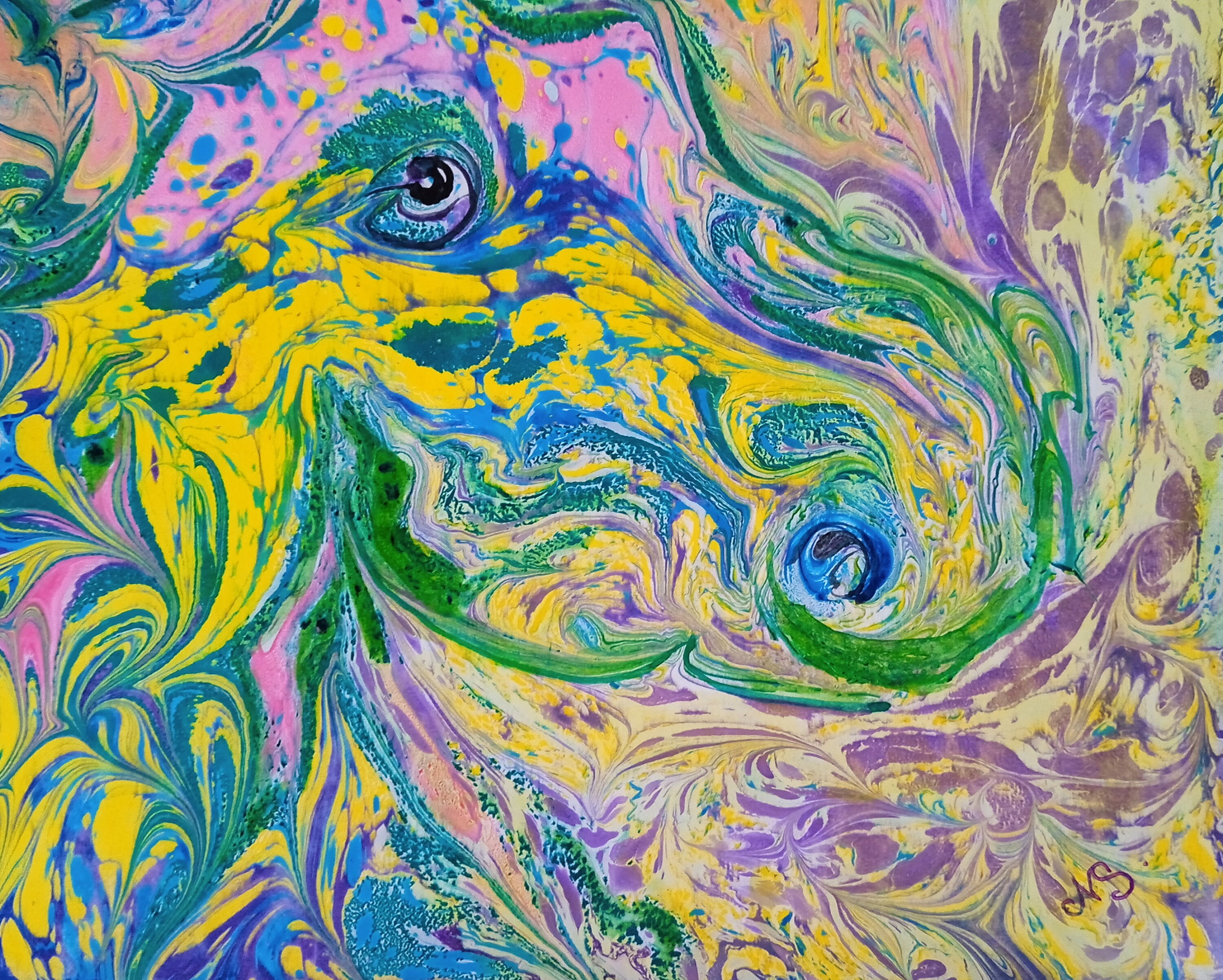Colorful Horse Painting Abstract Horse Art Fam Animal Original - Etsy