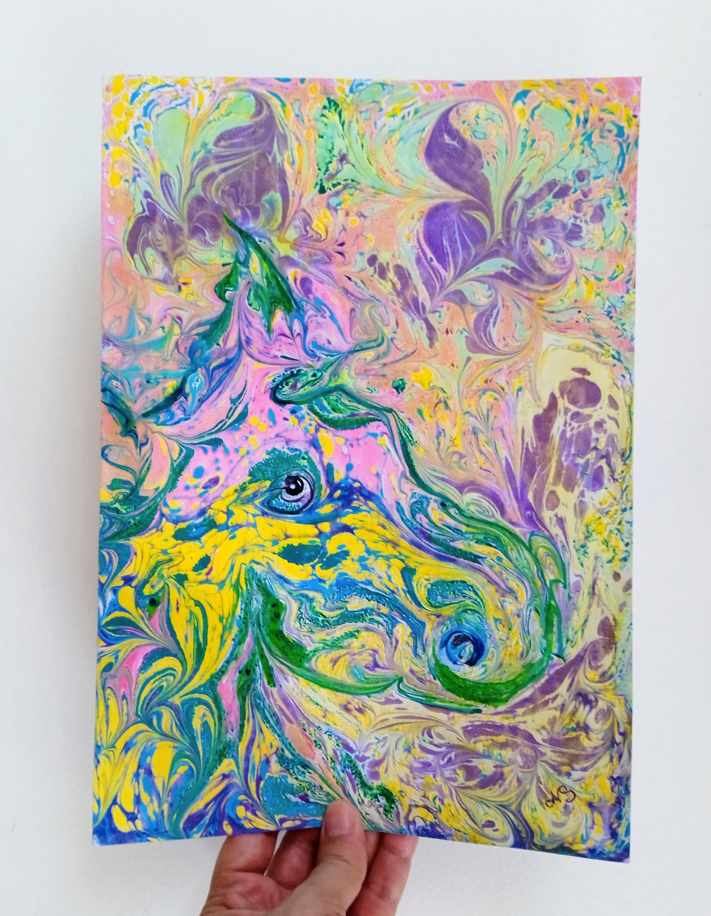 Colorful Horse Painting Abstract Horse Art Fam Animal Original - Etsy