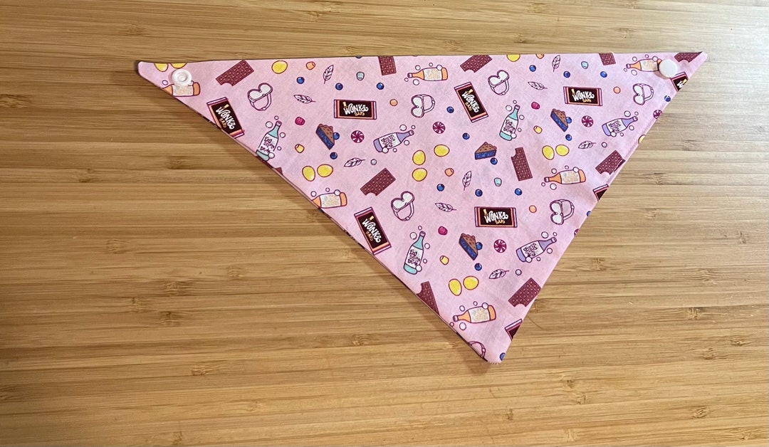 Willy Wonka Inspired Pet Bandana With Snap Closures - Etsy