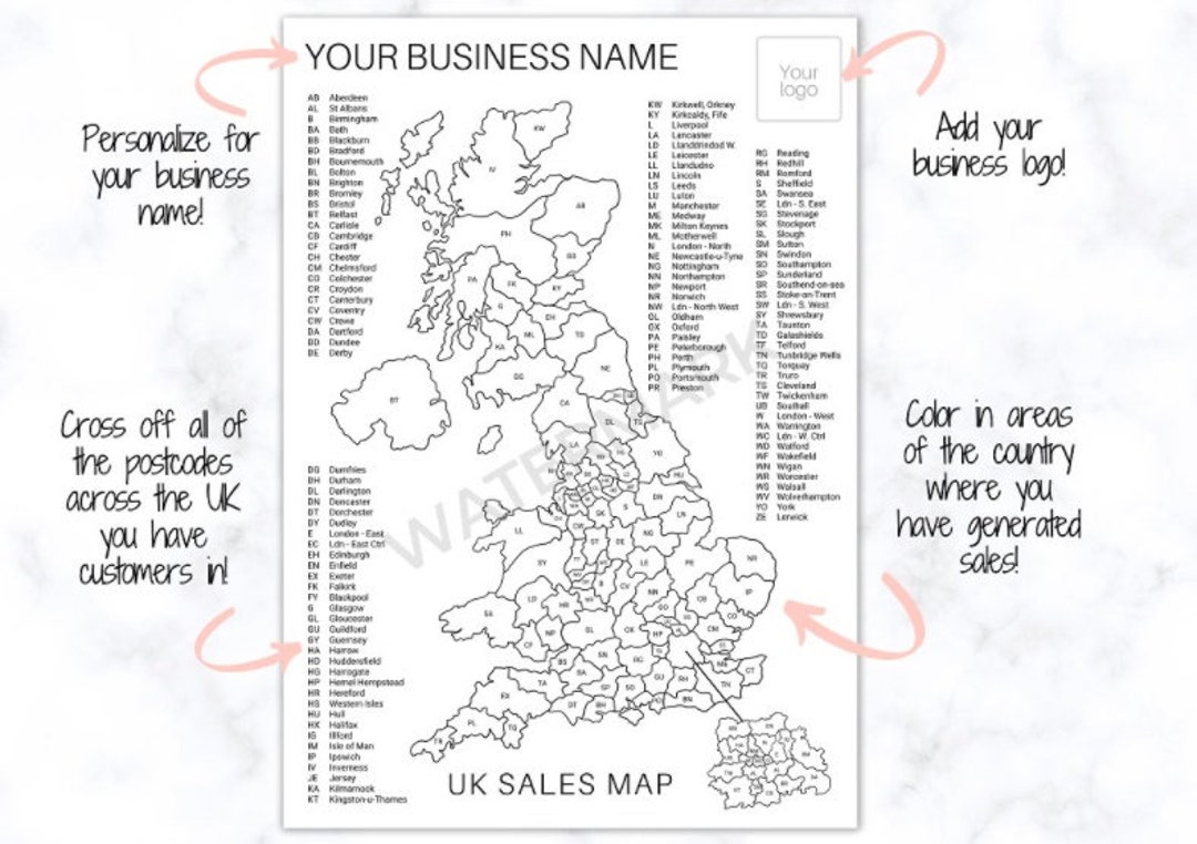 UK Sales Map - Etsy