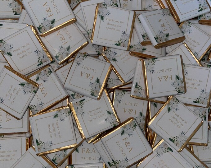Personalised Chocolate Nikah Favours - Etsy UK