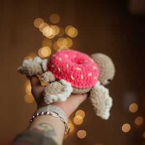 Turtle Crochet Pattern Amigurumi Donut Kawaii Plushies Toy - Etsy