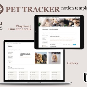 PET TRACKER Notion Template - Etsy