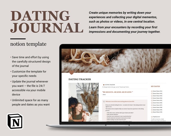 Dating Journal Notion Template - Etsy