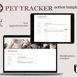 PET TRACKER Notion Template - Etsy