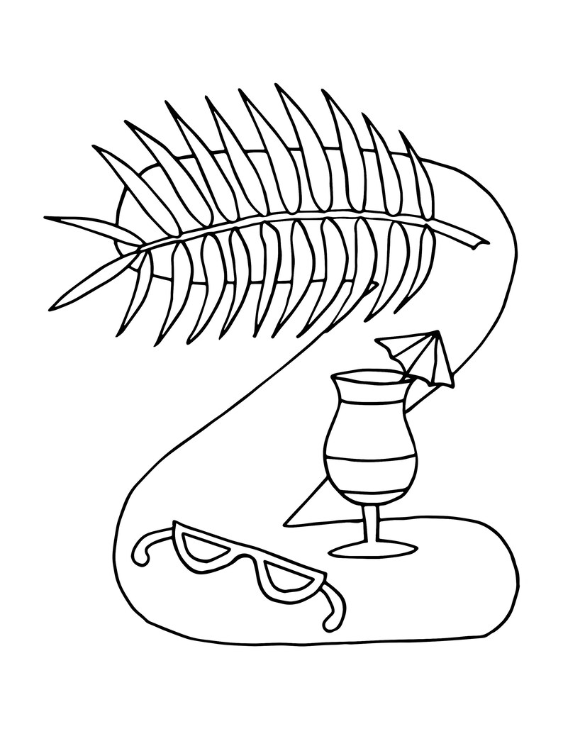 A Letter per Day Beach-themed Coloring Book for Kids Aged 3-6 | 26 ...